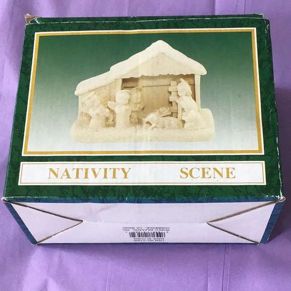 Jade Nativity | Holiday | Nativity Scene White Ceramic Vintage Jade ...